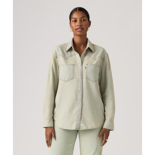 ZOZO問い合わせ番号:102308721ショップ:Levi's，リーバイスブランド:Levi's，リーバイス商品名:Levi's/リーバイス TEODORA ウエスタンシャツカテゴリ:トップス>シャツ/ブラウスブランド品番:A724...