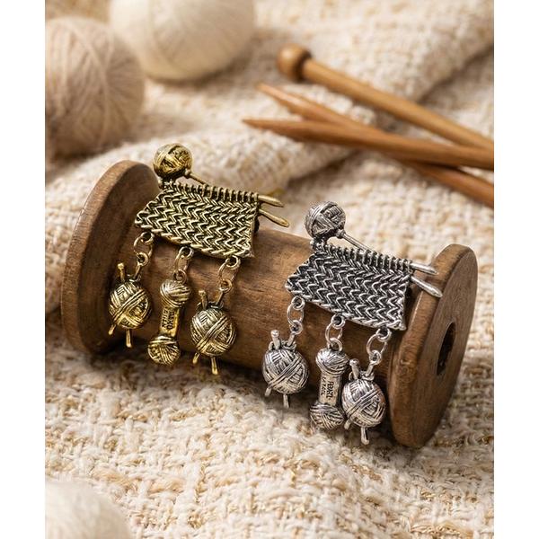 『セール実施中』ZOZO問い合わせ番号:102308776ショップ:Histoire，イストワールブランド:styiro，スタイロ，histoire，イストワール商品名:Knit ＆ Purl broachカテゴリ:アクセサリー>ブロ...