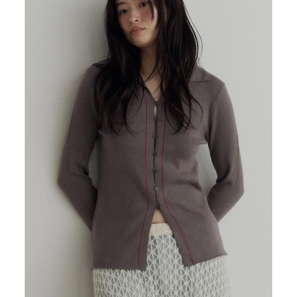 『タイムセール実施中』ZOZO問い合わせ番号:102308962ショップ:Auntie Rosa，アンティローザブランド:bita.，ビタ商品名:配色ラインリブニットカーディガンカテゴリ:トップス>カーディガン/ボレロブランド品番:B...