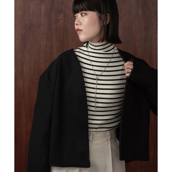 『セール実施中』参考価格：8，800円発売時期：2023年02月コンディション：D（傷・汚れあり）傷や汚れがあるが使用には問題ないアイテム全体的：毛玉袖：型崩れ参考商品名：no collar short jacket / ノーカラーショート...