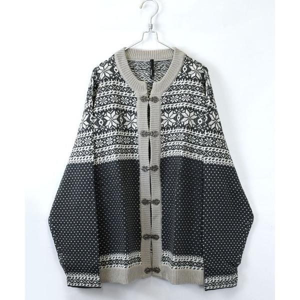 『タイムセール実施中』参考価格：8，990円発売時期：2023年09月コンディション：C（やや使用感あり）使用感があり、やや気になる傷や汚れがあるアイテム全体的：保管上のにおいがします。参考商品名：ジャガード チロリアン カーディガン/チロ...