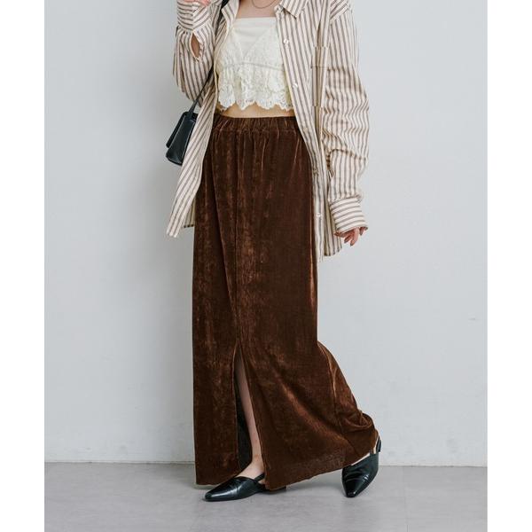 『タイムセール実施中』参考価格：7，590円発売時期：2024年07月コンディション：B（目立つ使用感なし）使用感が少ない、または気にならないアイテム内側・すそ周り：毛玉参考商品名：【低身長サイズ/2サイズ展開/裏地付き】チュールベロアスカ...