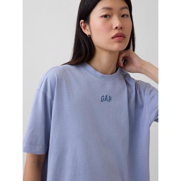 ZOZO問い合わせ番号:102342538ショップ:GAP，ギャップブランド:GAP，ギャップ商品名:オーガニックコットン ヴィンテージソフト アスレチック GAPロゴ チュニックTシャツカテゴリ:トップス>Tシャツ/カットソーブラン...