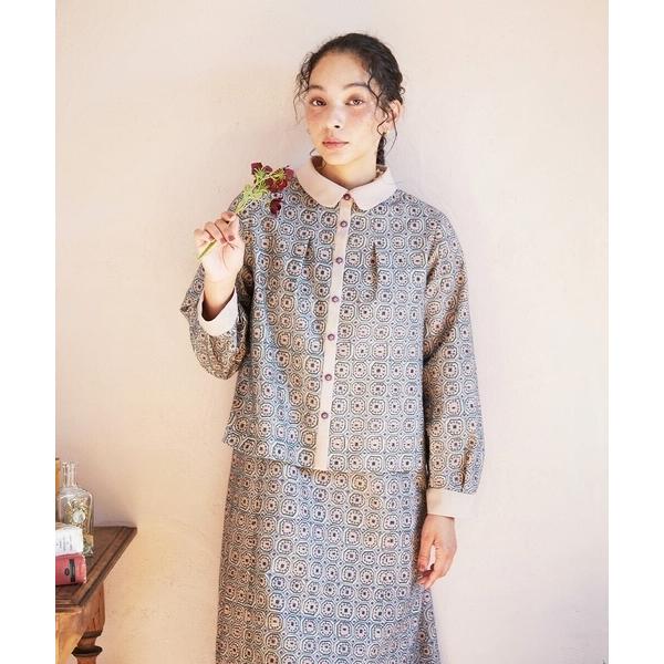 ZOZO問い合わせ番号:102342736ショップ:Jocomomola，ホコモモラブランド:Jocomomola，ホコモモラ商品名:Escudos 幾何調総刺繍ブラウス［オケージョン/セレモニー］カテゴリ:トップス>シャツ/ブラウス...