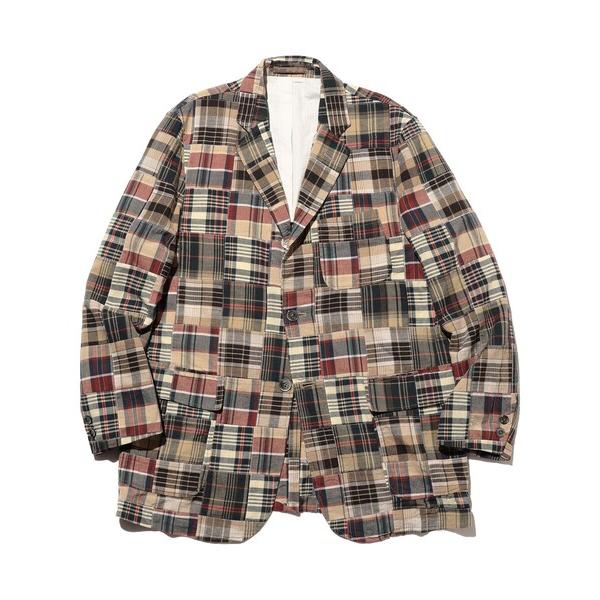 ZOZO問い合わせ番号:102343203ショップ:BEAMS MEN，ビームス メンブランド:BEAMS PLUS，ビームスプラス商品名:3B Box-fit Patchwork Madrasカテゴリ:ジャケット/アウター>その他ア...