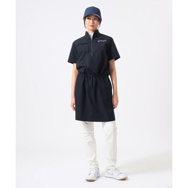 ZOZO問い合わせ番号:102343316ショップ:BEAMS GOLF，ビームスゴルフブランド:BEAMS GOLF，ビームスゴルフ商品名:ORANGE LABEL / ストレッチ ハーフジップ 撥水ワンピースカテゴリ:ワンピース/ドレス...