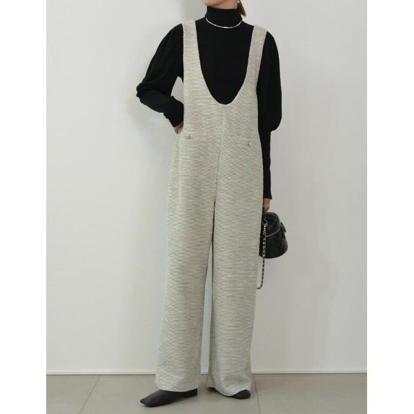 参考価格：5，999円発売時期：2023年07月コンディション：B（目立つ使用感なし）使用感が少ない、または気にならないアイテムすそ周り：汚れ参考商品名：[低身長/高身長サイズ有]ツイードライクカットソーオールインワン参考品番：138321...