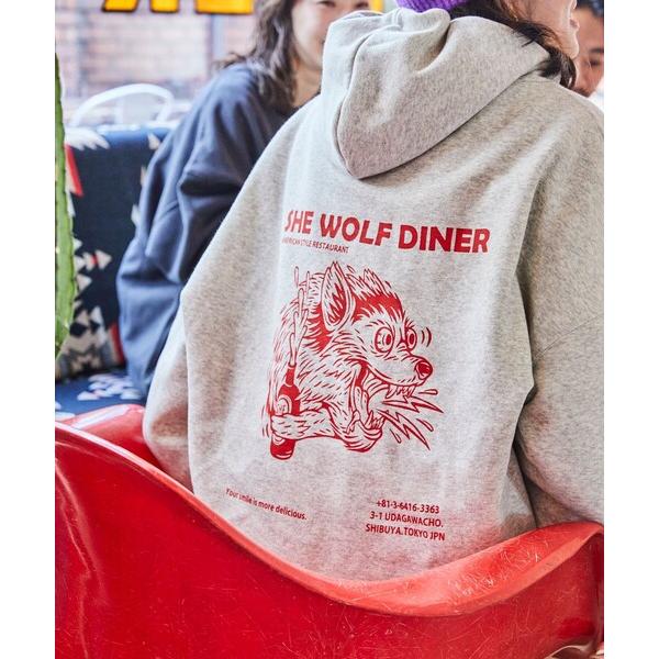 『セール実施中』参考価格：5，500円発売時期：2023年09月コンディション：B（目立つ使用感なし）使用感が少ない、または気にならないアイテム全体的：汚れ、毛玉、型崩れ参考商品名：限定展開 SHE WOLF DINER×FREAK’S S...