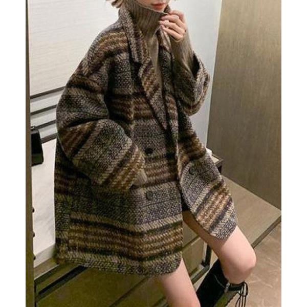 『タイムセール実施中』参考価格：4，800円発売時期：2022年12月コンディション：B（目立つ使用感なし）使用感が少ない、または気にならないアイテム前身頃・後身頃：毛玉参考商品名：チェックオーバーサイズコート参考品番：9001182-04...