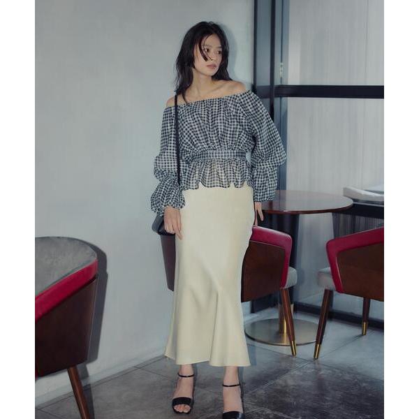 ZOZO問い合わせ番号:102376729ショップ:NATURAL BEAUTY BASIC，ナチュラルビューティーベーシックブランド:NATURAL BEAUTY BASIC，ナチュラルビューティーベーシック商品名:◇バイアスサテンナロー...