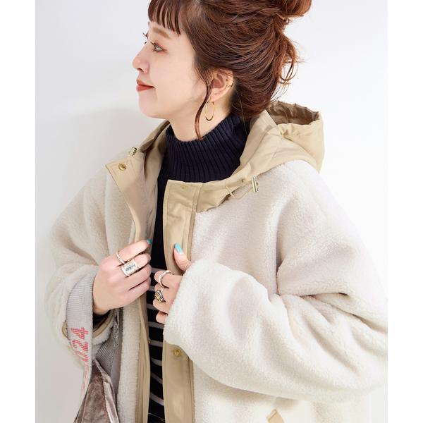 ZOZO問い合わせ番号:102376996ショップ:JOINT WORKS，ジョイントワークスブランド:B.C STOCK，ベーセーストック，Simplicite，サンプリシテ商品名:リバーシブルボアコートカテゴリ:ジャケット/アウター&g...