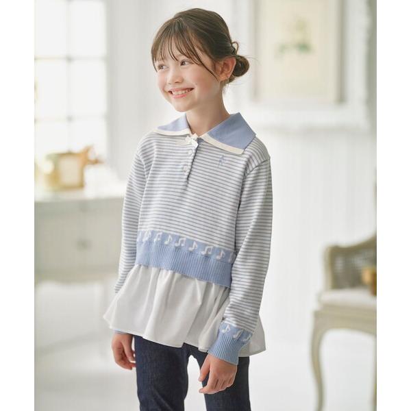 ZOZO問い合わせ番号:102410381ショップ:組曲，クミキョクブランド:組曲，クミキョク商品名:【150-160cm】ハーモニー ボーダートップスカテゴリ:トップス>ニット/セーターブランド品番:KRKGLS0106素材:ネイビ...