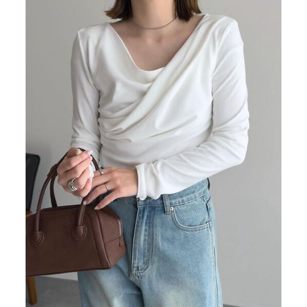 ZOZO問い合わせ番号:102411143ショップ:kobelettuce，コウベレタスブランド:KOBE LETTUCE，コウベレタス商品名:[ 裏微起毛 ] ドレープトップスカテゴリ:トップス>Tシャツ/カットソーブランド品番:C...