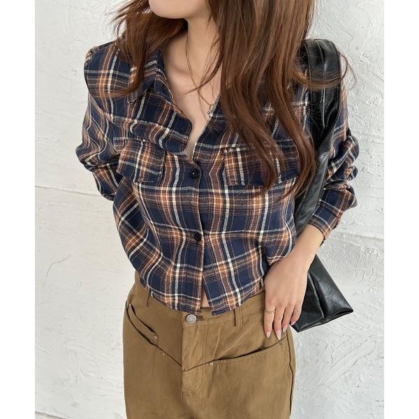 『タイムセール実施中』ZOZO問い合わせ番号:102411384ショップ:me Jane，ミージェーンブランド:ROGER AND RAW，ロジャーアンドロウ，meJane，ミージェーン商品名:ショート丈チェックシャツカテゴリ:トップス&g...