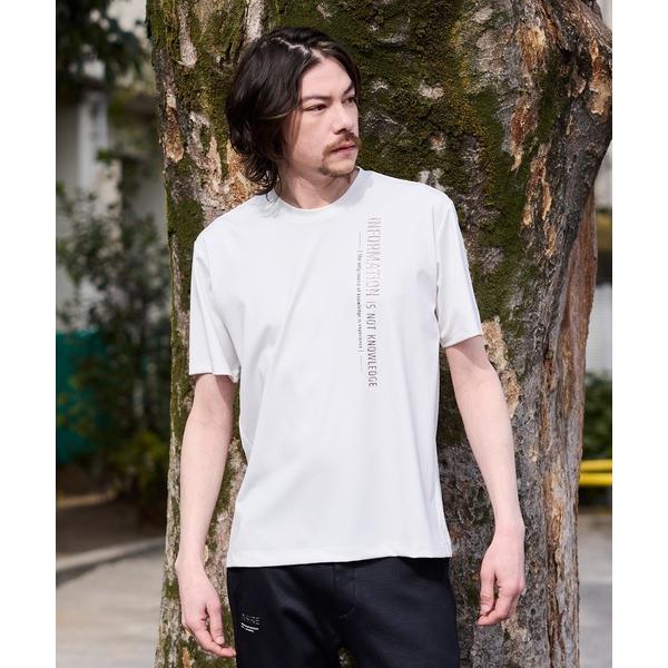 ZOZO問い合わせ番号:102417539ショップ:NICOLE，ニコルブランド:NICOLE CLUB FOR MEN，ニコルクラブフォーメン商品名:メタルジェルプリント半袖Ｔシャツカテゴリ:トップス>Tシャツ/カットソーブランド品...