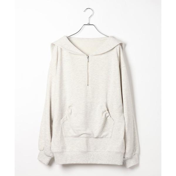 『タイムセール実施中』ZOZO問い合わせ番号:102417739ショップ:Heather，ヘザーブランド:Heather，ヘザー商品名:ハーフZIPチュニック裏毛スウェット　640681カテゴリ:トップス>スウェットブランド品番:64...