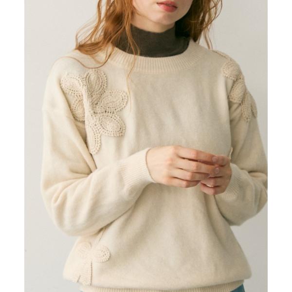 『タイムセール実施中』ZOZO問い合わせ番号:102417954ショップ:Crisp，クリスプブランド:Crisp，クリスプ商品名:フラワーモチーフニットカテゴリ:トップス>ニット/セーターブランド品番:c1k3763b素材:【ボディ...