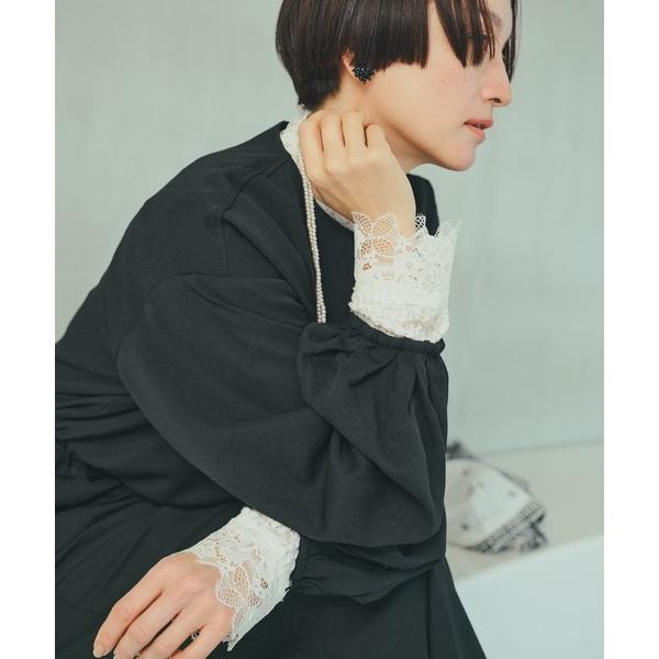 ZOZO問い合わせ番号:102418087ショップ:PUAL CE CIN，ピュアルセシンブランド:PUAL CE CIN，ピュアルセシン商品名:ダブルストレッチレースカットソーカテゴリ:トップス>Tシャツ/カットソーブランド品番:0...