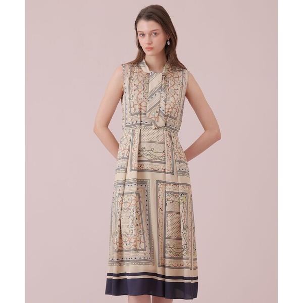 ZOZO問い合わせ番号:102418209ショップ:ANAYI，アナイブランド:ANAYI，アナイ商品名:スカーフプリントボウタイ ワンピースカテゴリ:ワンピース/ドレス>ワンピースブランド品番:10261714440素材:本体:ポリ...