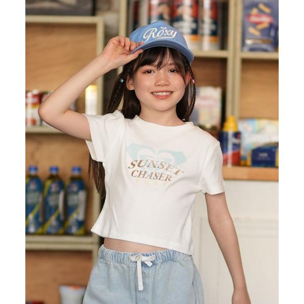 ZOZO問い合わせ番号:102418435ショップ:ムラサキスポーツ，ムラサキスポーツブランド:ROXY，ロキシー，ムラサキスポーツ，ムラサキスポーツ商品名:ROXY/ロキシー ミニシルエット半袖Tシャツ キッズ MINI SUNSET C...