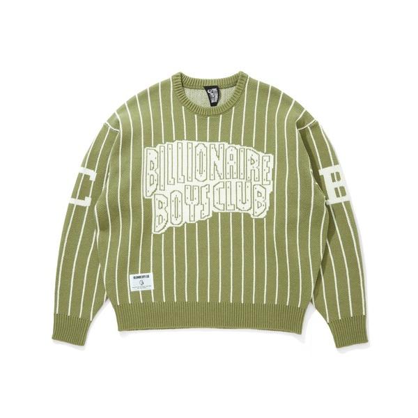 『タイムセール実施中』参考価格：24，200円発売時期：2024年10月コンディション：S（新品同様）タグ付きの未使用、または新品同様のアイテム付属品：保存袋・タグ参考商品名：STRIPE SWEATER BBC参考品番：BBCJP243K...