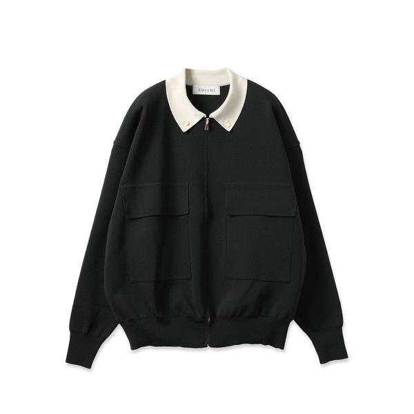 『セール実施中』ZOZO問い合わせ番号:102452178ショップ:CULLNI，クルニブランド:CULLNI，クルニ商品名:Big Pocket Zip Up Knit Jacketカテゴリ:ジャケット/アウター>ブルゾンブランド品...