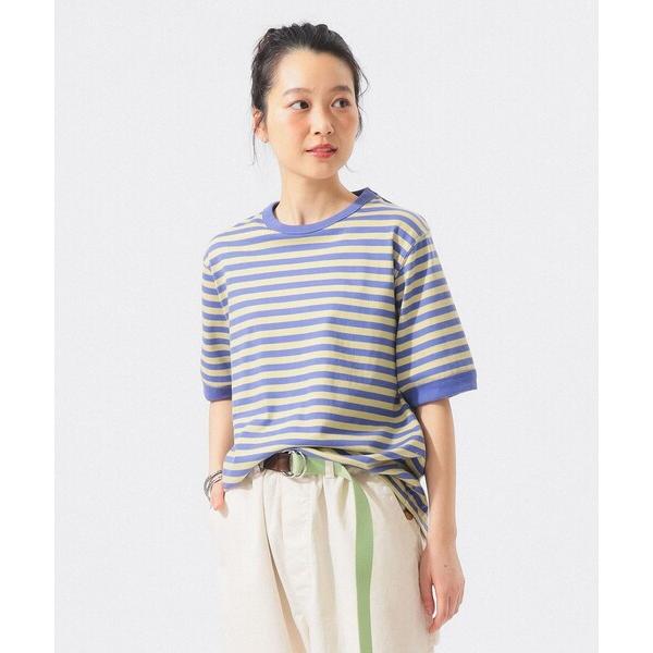 ZOZO問い合わせ番号:102452526ショップ:BEAMS WOMEN，ビームスウィメンブランド:BEAMS BOY，ビームスボーイ商品名:ボーダー バインダー ショートスリーブ Tシャツカテゴリ:トップス>Tシャツ/カットソーブ...