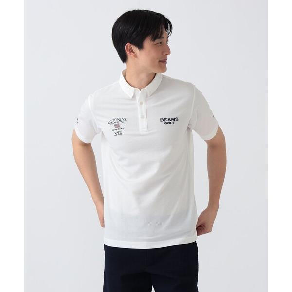 『セール実施中』ZOZO問い合わせ番号:102452779ショップ:BEAMS GOLF，ビームスゴルフブランド:BEAMS GOLF，ビームスゴルフ商品名:PURPLE LABEL / BROOKLYN ブロック型ジャカード ポロシャツカ...