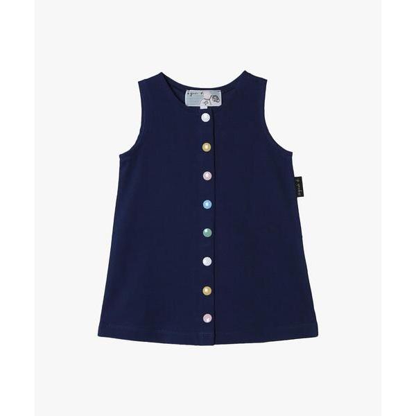 ZOZO問い合わせ番号:102452915ショップ:agnes b.，アニエスベーブランド:agnes b.，アニエスベー商品名:ベビー マルチカラー コットン ノースリーブ ワンピース ”Barbie”カテゴリ:ワンピース/ドレス>...