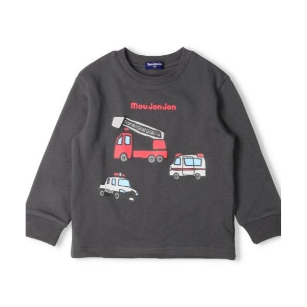 『セール実施中』ZOZO問い合わせ番号:102453181ショップ:こどもの森e-shop，コドモノモリイーショップブランド:moujonjon，ムージョンジョン商品名:【WEB限定】働く車裏毛トレーナーカテゴリ:トップス>スウェット...