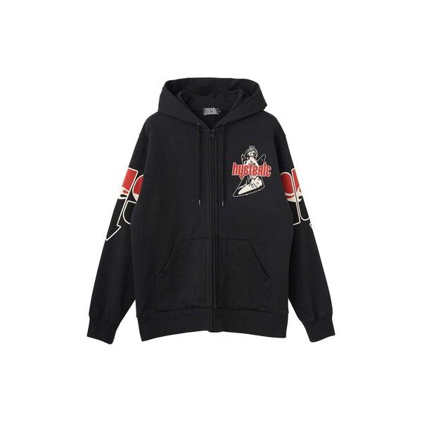 ZOZO問い合わせ番号:102453447ショップ:HYSTERIC GLAMOUR，ヒステリックグラマーブランド:HYSTERIC GLAMOUR，ヒステリックグラマー商品名:HYS FLARE LOGO パーカーカテゴリ:トップス&gt...