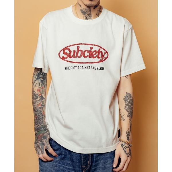 ZOZO問い合わせ番号:102453583ショップ:Subciety，サブサエティブランド:Subciety，サブサエティ商品名:Oval logo teeカテゴリ:トップス>Tシャツ/カットソーブランド品番:155-40141素材:...