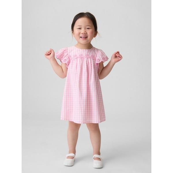 『タイムセール実施中』ZOZO問い合わせ番号:102454200ショップ:GAP，ギャップブランド:GAP，ギャップ商品名:アイレット ギンガムチェック ワンピース (幼児・ベビー)カテゴリ:ワンピース/ドレス>ワンピースブランド品番...