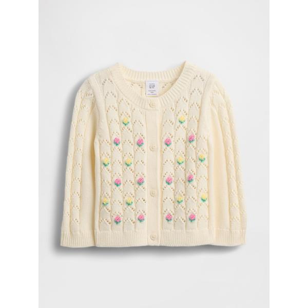 『タイムセール実施中』ZOZO問い合わせ番号:102454243ショップ:GAP，ギャップブランド:GAP，ギャップ商品名:フローラル ポインテール カーディガン (ベビー)カテゴリ:トップス>カーディガン/ボレロブランド品番:883...