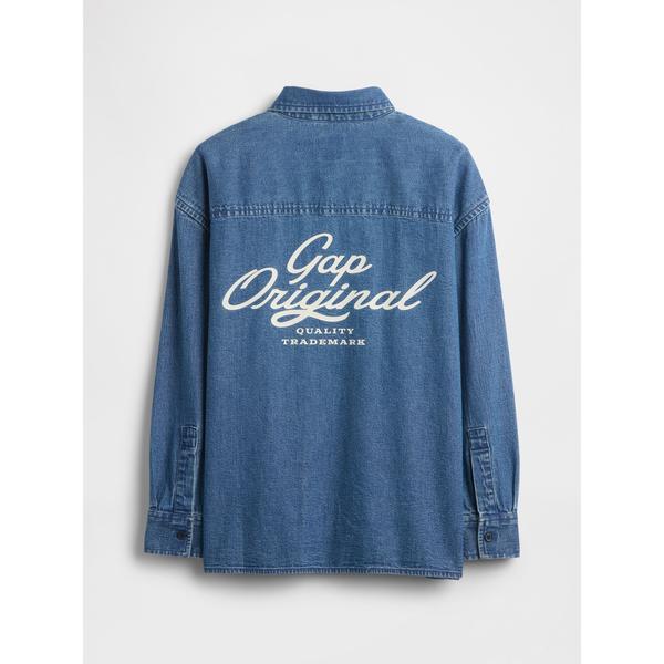 『タイムセール実施中』ZOZO問い合わせ番号:102454291ショップ:GAP，ギャップブランド:GAP，ギャップ商品名:リラックスフィット GAPロゴ ポケット デニムシャツ (キッズ)カテゴリ:トップス>シャツ/ブラウスブランド...