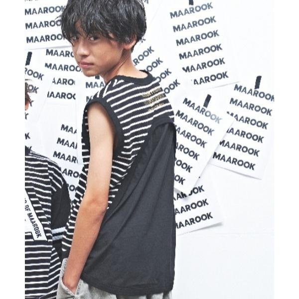 ZOZO問い合わせ番号:102454523ショップ:Wonder apartment，ワンダーアパートメントブランド:maarook，マルーク商品名:ボーダーアーチフレンチスリーブランニングカテゴリ:トップス>その他トップスブランド品...
