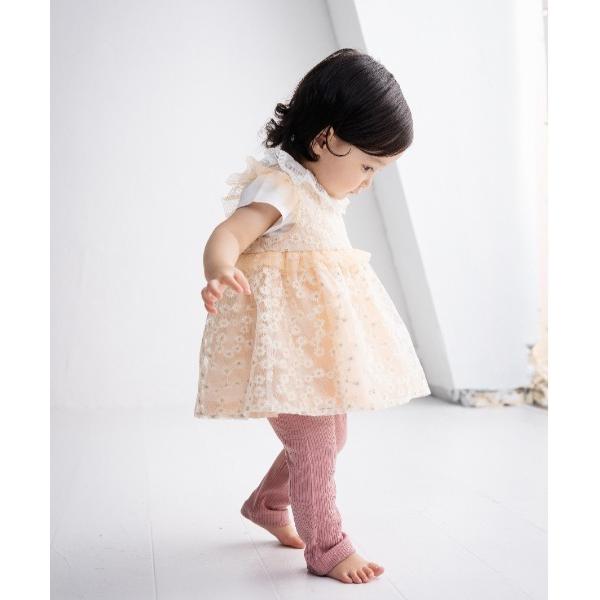 ※このアイテムは返品・交換対象外商品です。ZOZO問い合わせ番号:102454537ショップ:Wonder apartment，ワンダーアパートメントブランド:maarook，マルーク商品名:フラワー刺繍オーガンジーbabyドレススタイカテ...