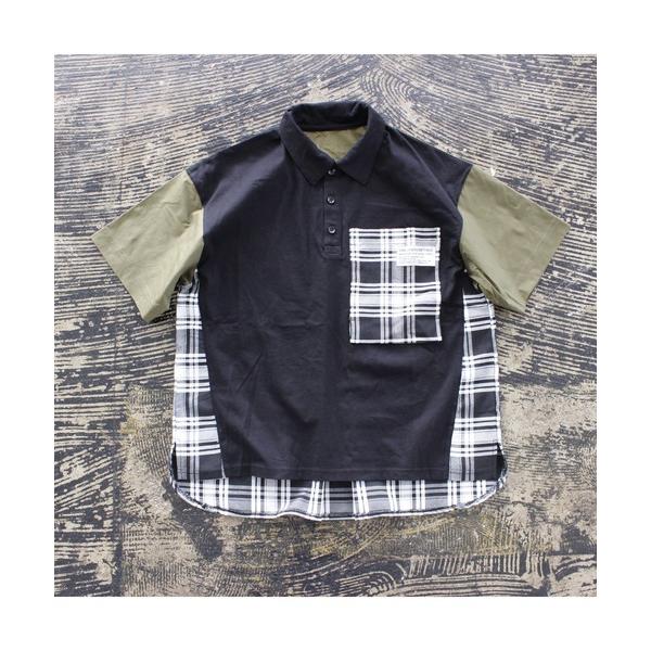 ZOZO問い合わせ番号:102454540ショップ:Wonder apartment，ワンダーアパートメントブランド:maarook，マルーク商品名:天竺切り替えモノトーンタータンチェックポロカテゴリ:トップス>ポロシャツブランド品番...