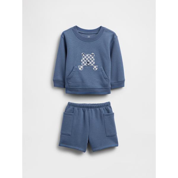 『タイムセール実施中』ZOZO問い合わせ番号:102454808ショップ:GAP，ギャップブランド:GAP，ギャップ商品名:ヴィンテージソフト くまさんポケット コーデセット (ベビー)カテゴリ:ジャケット/アウター>セットアップブラ...