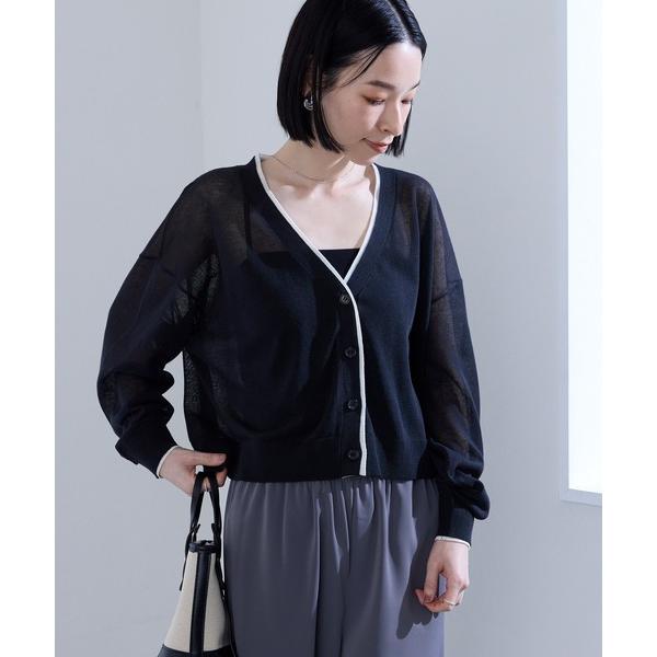 『タイムセール実施中』ZOZO問い合わせ番号:102454928ショップ:MONO-MART，モノマートブランド:Aunely，オーネリー，MONO-MART，モノマート商品名:【Aunely】透明感まとう シアー Vネックカーディガン/マ...