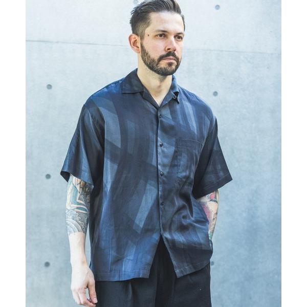 ZOZO問い合わせ番号:102455532ショップ:MR.OLIVE，ミスターオリーブブランド:MR.OLIVE，ミスターオリーブ商品名:ABSTRACT CHECK / SHORT/S OPEN COLLAR SHIRT /M261130...