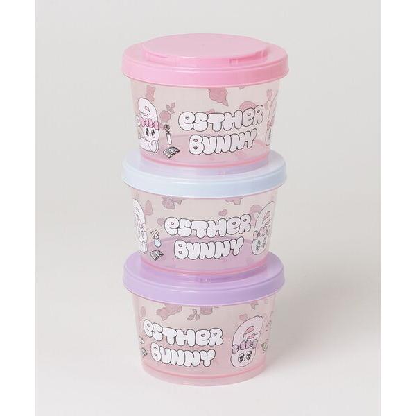 ZOZO問い合わせ番号:102455588ショップ:THE BAREFOOT，ザ ベアフットブランド:THE BAREFOOT，ベアフット商品名:【 esther bunny / エスターバニー 】 ジョイント式保存容器3Pセット　SKEカ...
