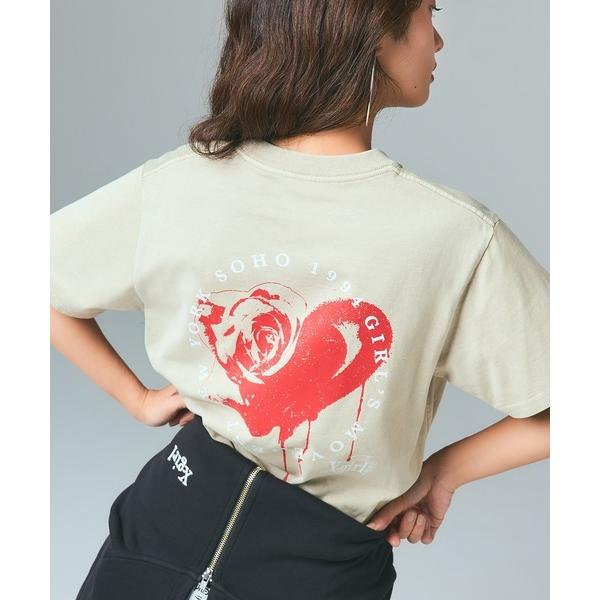 ZOZO問い合わせ番号:102461897ショップ:X-girl，エックスガールブランド:X-girl，エックスガール商品名:FADED HEART ROSE LOGO S/S TEEカテゴリ:トップス>Tシャツ/カットソーブランド品...