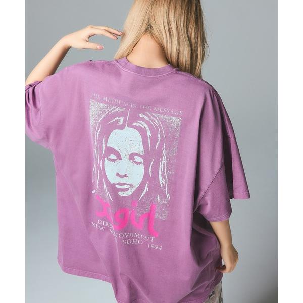 ZOZO問い合わせ番号:102461932ショップ:X-girl，エックスガールブランド:X-girl，エックスガール商品名:FADED FACE S/S BIG TEE DRESSカテゴリ:ワンピース/ドレス>ワンピースブランド品番...