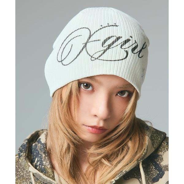 ZOZO問い合わせ番号:102461933ショップ:X-girl，エックスガールブランド:X-girl，エックスガール商品名:SPRAY LOGO AND STUDDED BEANIEカテゴリ:帽子>ニットキャップ/ビーニーブランド品...