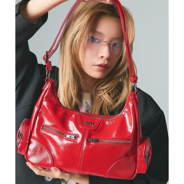 ZOZO問い合わせ番号:102461938ショップ:X-girl，エックスガールブランド:X-girl，エックスガール商品名:DOUBLE ZIP FAUX LEATHER BAGカテゴリ:バッグ>ショルダーバッグブランド品番:105...