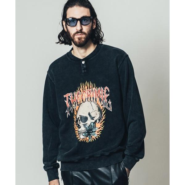 『タイムセール実施中』参考価格：20，900円発売時期：2022年10月コンディション：D（傷・汚れあり）傷や汚れがあるが使用には問題ないアイテム全体的：色あせ参考商品名：VINTAGE OVERDYE SKULL SNAP CREW NE...