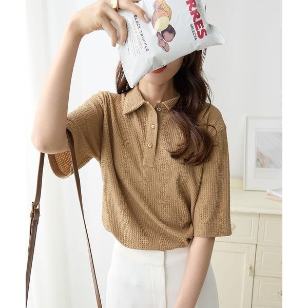 『タイムセール実施中』ZOZO問い合わせ番号:102495463ショップ:ReDial，リダイアルブランド:ReDial，リダイアル商品名:シャーリングポロシャツカテゴリ:トップス>ポロシャツブランド品番:60279素材:ポリエステル...