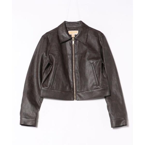 『セール実施中』ZOZO問い合わせ番号:102495513ショップ:MICHAEL KORS，マイケル・コースブランド:MICHAEL KORS，マイケルコース商品名:フロントジップ フォーレザー ジャケットカテゴリ:ジャケット/アウター&...