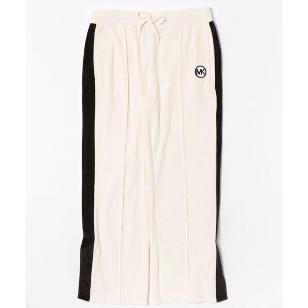 『セール実施中』ZOZO問い合わせ番号:102495516ショップ:MICHAEL KORS，マイケル・コースブランド:MICHAEL KORS，マイケルコース商品名:ベロア ワイドレッグ トラックパンツカテゴリ:パンツ>スウェットパ...
